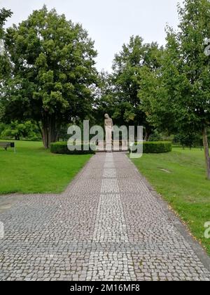 The Lidice Memorial statue to the Children Victims of World War II in a ...
