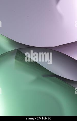 Circular paper art with straight edges and curved edges Stock Photo - Alamy