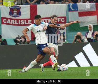 England midfielder Jude Bellingham (10) during the England v Croatia ...