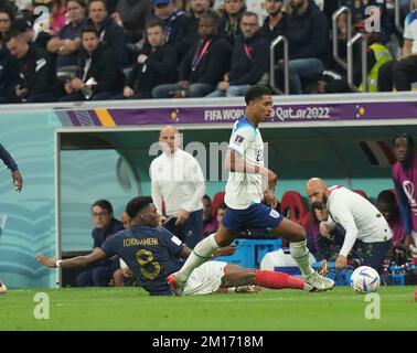 England midfielder Jude Bellingham (10) during the England v Croatia ...