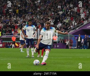 England forward Harry Kane (9) scores a GOAL 1-0 penalty and celebrates ...