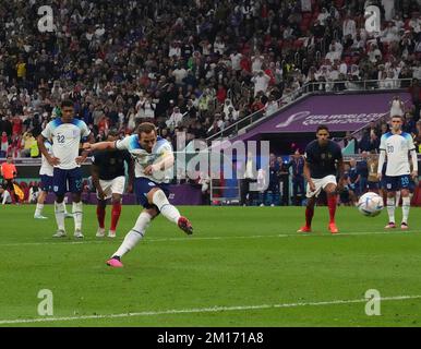 England forward Harry Kane (9) scores a GOAL 1-0 penalty and celebrates ...