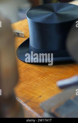 Silk Top Hat at Lock & Co hatters Stock Photo - Alamy