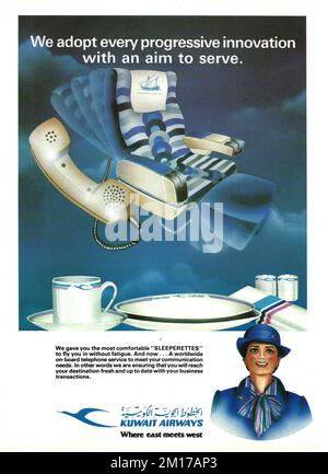 KLM vintage magazine advertisement Stock Photo - Alamy