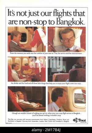 TWA vintage magazine advertisement TWA Ambassador Class advert Stock ...