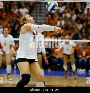 December 10, 2022: Ohio State opposite hitter Emily Londot (22) works ...