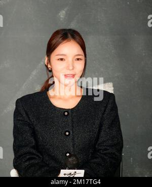Park Jin-Joo, Dec 8, 2022 : South Korean actress Park Jin-Joo attends a press conference after a ...