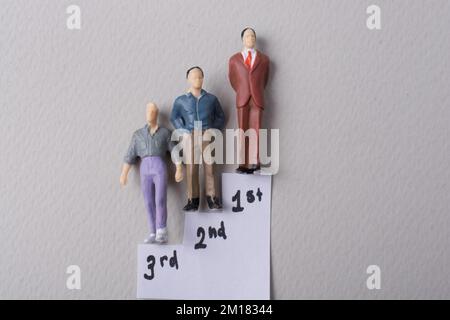 Tiny figurine of man miniature model wrapped in bandages Stock Photo ...