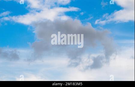 Blue Sky filled with white clouds Stock Photo - Alamy