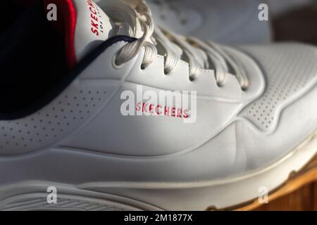 Tyumen, Russia-October 01, 2022: Sneakers logo white los angeles by ...