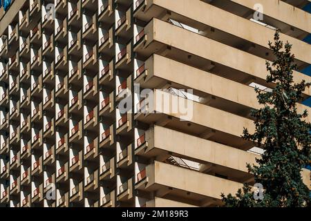 Elements of Soviet modernism. Old buildings from the Soviet era ...