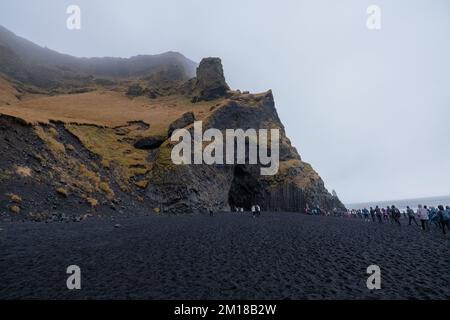 A beautiful shot of Reynisdrangar sea stacks in Iceland Stock Photo - Alamy