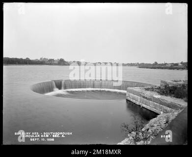 Sudbury Reservoir, Section A, Circular Dam at culvert on McQuarrie Road ...