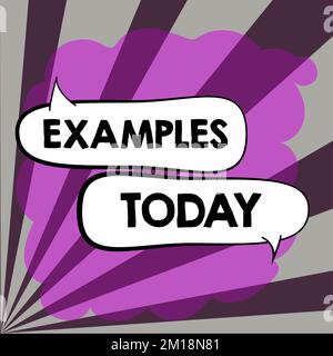Text sign showing Examples, Business idea photo Sample Model to follow ...
