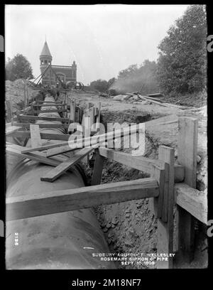 Sudbury Reservoir, Sudbury Aqueduct, Rosemary Siphon, 61-inch pipe ...