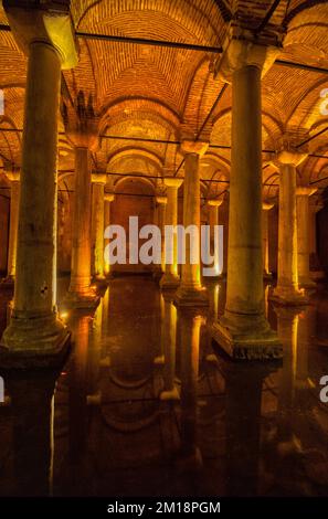 The Cisterns form a huge underground hall, build in the Byzantine era ...