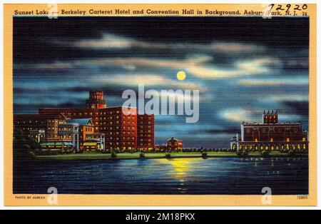 Sunset Lake -- Berkeley Carteret Hotel and convention hall in ...
