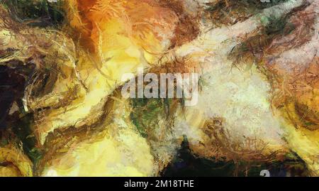 Muted Abstract Painting. 3D rendering Stock Photo - Alamy