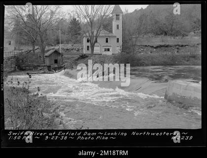 Swift River, flood photo, looking upstream from East Branch Baffle ...