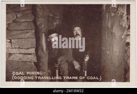 Miners working on the coal face at Granville Colliery Telford ...