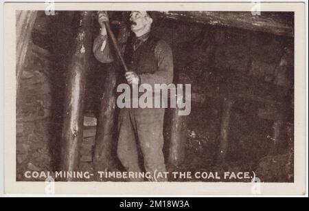 South Wales coal miner and safety manager Alan Ginn at Betws Colliery ...