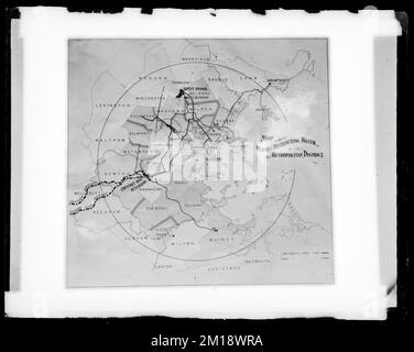 Maps, map showing works for distributing water in the Metropolitan ...