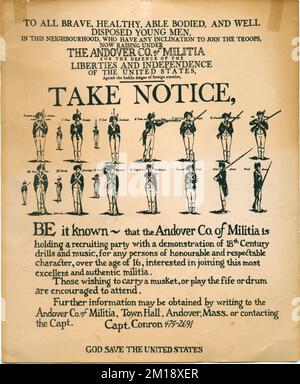 A historical recruiting poster or advertisement for enlistment, located ...