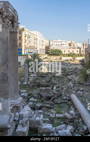 Roman ruins in downtown Beirut, Lebanon Stock Photo - Alamy