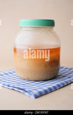 homemade ghee in container on a table Stock Photo - Alamy