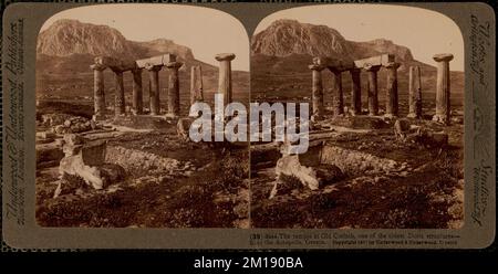 The temple at Old Corinth, one of the oldest Doric structures - S. to ...