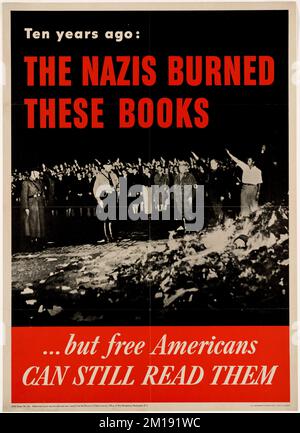 THE NAZIS BURNED THESE BOOKS Stock Photo - Alamy