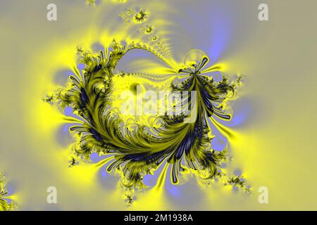 bright decorative yellow-blue pattern, abstract background, design ...