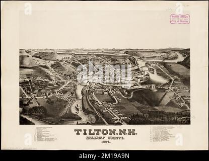 Map of Belknap County, New Hampshire Stock Photo - Alamy