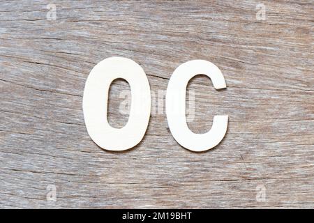 Alphabet letter in word OC (Abbreviation of opportunity cost or ...