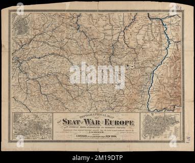 Map of the seat of war , Franco-Prussian War, 1870-1871, Maps, Europe, Maps Norman B. Leventhal ...
