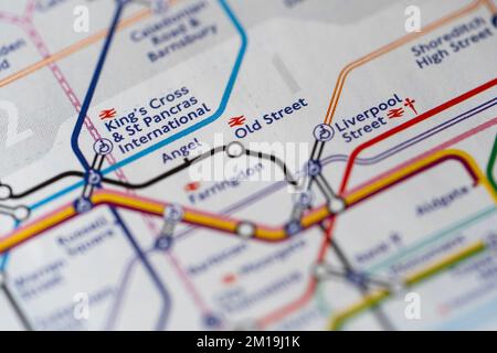 St Pancras map Stock Photo - Alamy