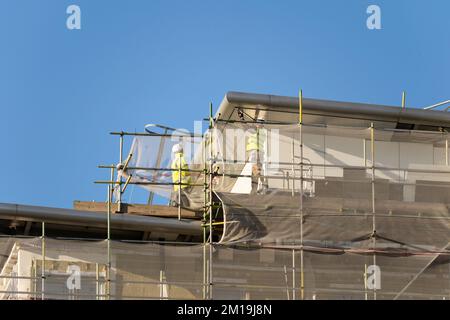 High rise flats on Winterthur Way, Basingstoke, December 2022. Stanlil ...