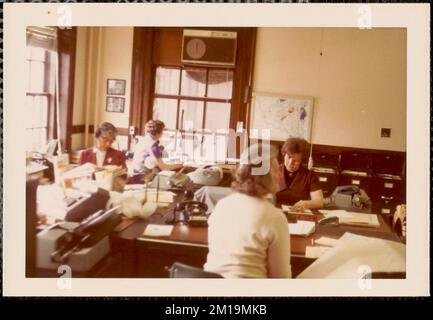 Town , Offices, Office workers. Needham Building Collection Stock Photo ...
