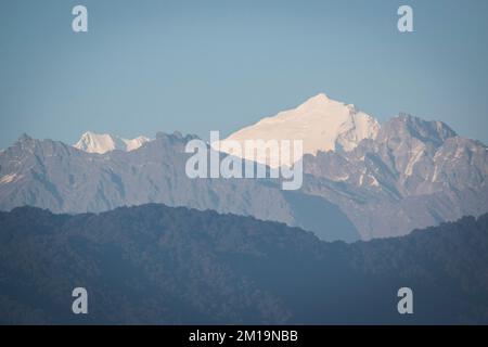 Lalitpur, Nepal. 11th Dec, 2022. A mountain range is seen from the ...