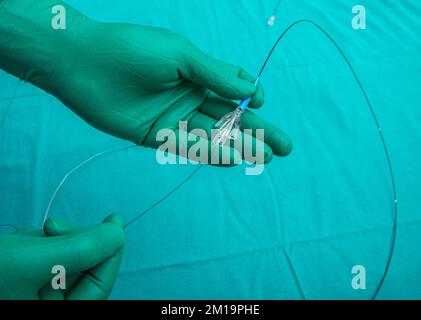 Coronary Imaging Catheter. Dual Lumen Catheter. Coronary angiography ...