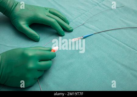 Coronary Imaging Catheter. Dual Lumen Catheter. Coronary angiography ...