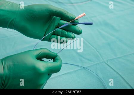 Coronary Imaging Catheter. Dual Lumen Catheter. Coronary angiography ...