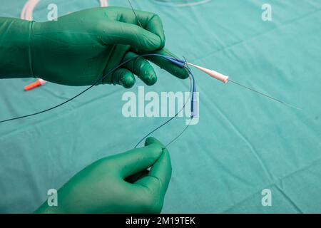Coronary Imaging Catheter. Dual Lumen Catheter. Coronary angiography ...
