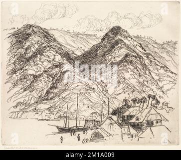 Tropical port , Cliffs, Harbors, Waterfronts. Charles H. Woodbury (1864 ...