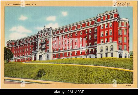 Troy Hospital, Troy, N. Y. , Hospitals, Tichnor Brothers Collection ...