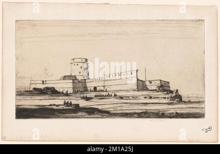 The Turkish fort , Forts & fortifications. Sir David Young Cameron ...