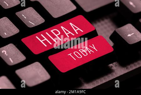 Hand writing sign Hipaa. Word for Acronym stands for Health Insurance ...