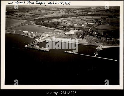 Naval Fuel Depot, Melville, RI-view from North 5000 ft , Military ...