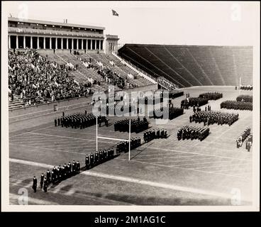 V-12 Regiment Prior to The Harvard-Tufts Game, Harvard Stadium, Boston ...