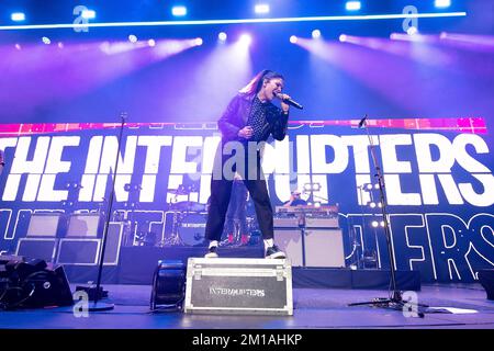 The Interrupters - Aimee Interrupter (Aimee Allen) performs onstage ...